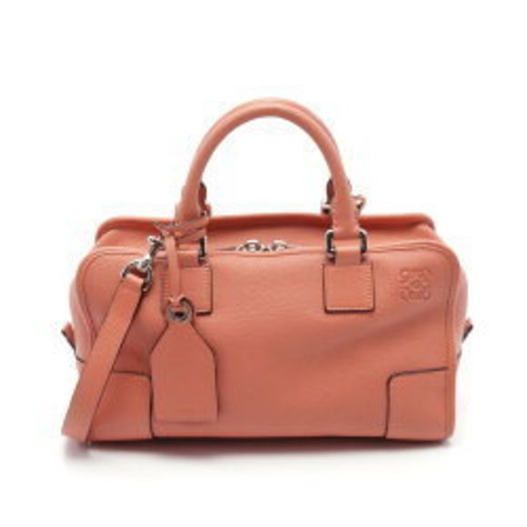 Loewe | Bags | Loewe Amazona Handbag Leather Pink | Poshmark